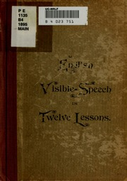 Download book English Visible Speech In Twelve Lessons Illustrated PDF ...