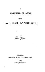 Download book A Simplified Grammar Of The Swedish Language PDF - Noor ...