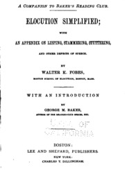 Download book Elocution Simplified PDF - Noor Library