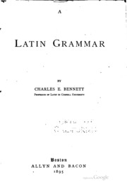 Download book A Latin Grammar PDF - Noor Library