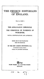 Download book The Anglo Saxon chronicle The chronicle of Florence of ...