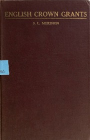 Download book English Crown Grants PDF - Noor Library