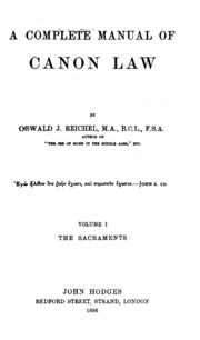 Download book A Complete Manual Of Canon Law PDF - Noor Library
